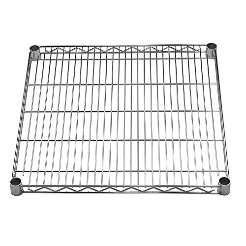 Shelving Inc. 24" d x 24" w Chrome Wire Shelving with 2 Shelves