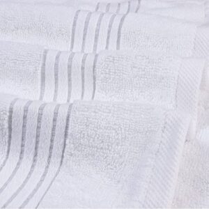 Utopia Towels - Hand Towel Set - Luxurious 600 GSM 100% Ring Spun Cotton - Quick Dry, Highly Absorbent, Soft Feel Towels, Perfect for Daily Use (Pack of 4) (16 x 28, White)