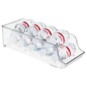 iDesign Refrigerator and Freezer Storage Organizer Bins for Kitchen, Soda Can Holder - Set of 6, Clear