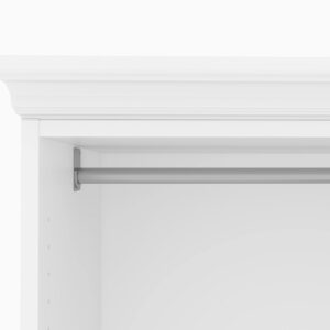 Bestar Versatile Shelving Unit with 3 Drawers, 36W, White