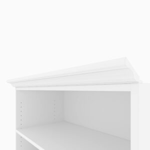 Bestar Versatile Shelving Unit with 3 Drawers, 36W, White