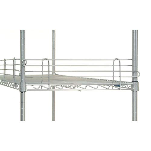 Nexel Wire Shelf Ledge, 14"W x 4"H, Chrome