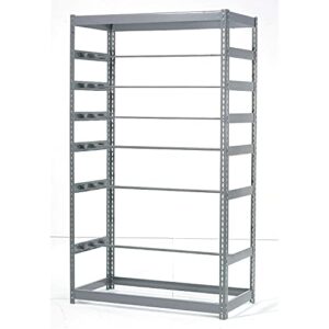 nexel rdr24368 reel storage rack, steel, 36"l x 24"w x 84" height, grey baked enamel finish