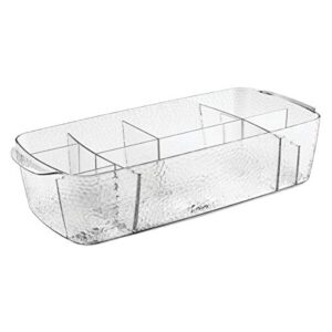 iDesign Large Rain Divided Cosmetic Bin