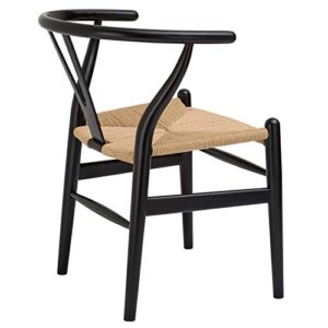 POLY & BARK Weave Chair, Single, Black