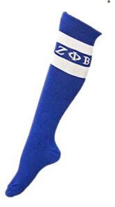 zeta phi beta sorority knee high socks