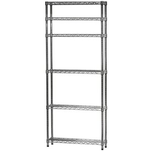 shelving inc. 8" d x 42" w x 84" h chrome wire shelving with 6 tier shelves, weight capacity 800lbs per shelf