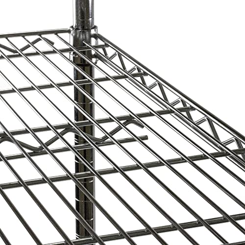 Shelving Inc. 8" d x 18" w x 84" h Chrome Wire Shelving with 7 Shelves