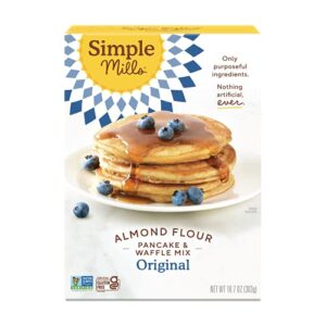 simple mills almond flour pancake & waffle mix, original - gluten free, plant based, paleo friendly, breakfast 10.7 ounce (pack of 1)