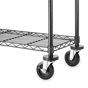 Whitmor Wheels for Whitmor Supreme Shelving Units - Heavy Duty Supports Up To 500 Pounds (Set of 4)