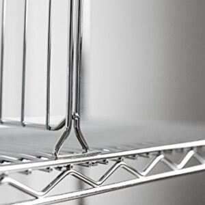 Omega 14" Wide Chrome Wire Shelf Divider