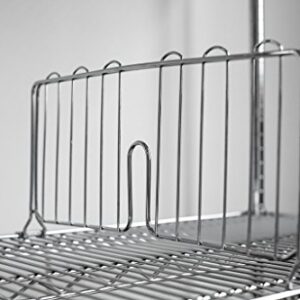 Omega 14" Wide Chrome Wire Shelf Divider