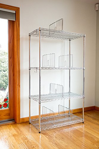 Omega 14" Wide Chrome Wire Shelf Divider