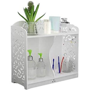 Countertop Bookshelf Wood Display Shelf Desktop Organizer Office Storage Rack Stand Shelf Decor White Desk Dresser Organizer for Desktop, Tabletop or Counter