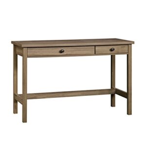 sauder county line writing desk, salt oak finish