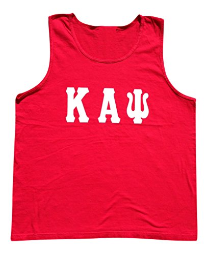 Mega Greek Mens Kappa Alpha Psi Tank Top Large Red