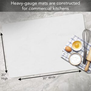 Cut N' Funnel Large Food Service Grade Heavy Gauge Flexible Plastic Cutting Board Mat 1 Pack Made in the USA BPA Free Dishwasher Safe