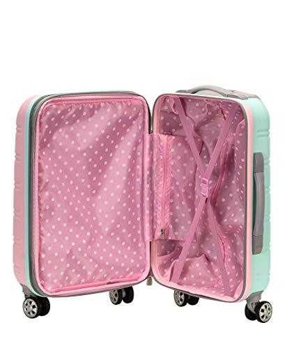 Rockland Melbourne Hardside Expandable Spinner Wheel Luggage, Mint, Carry-On 20-Inch