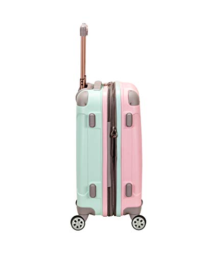 Rockland Melbourne Hardside Expandable Spinner Wheel Luggage, Mint, Carry-On 20-Inch