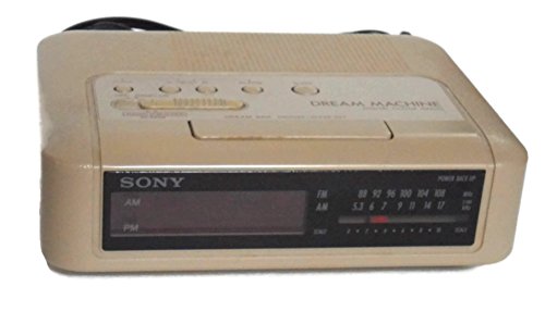 Sony Dream Machine Icf-c240 Digital Alarm Clock Radio Vintage 1980's Am/fm Beige