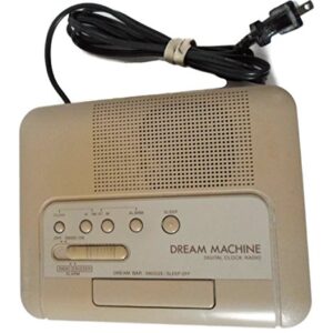 Sony Dream Machine Icf-c240 Digital Alarm Clock Radio Vintage 1980's Am/fm Beige