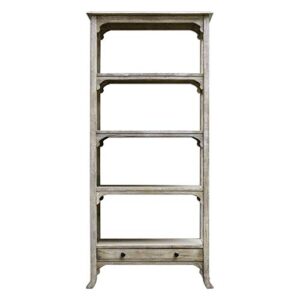 uttermost bridgely aged etagere, white