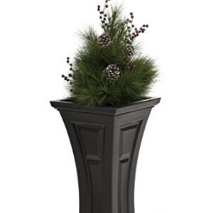 FCMP Outdoor Heritage Planter (2-Pack) Outdoor Planter, Tall, Black