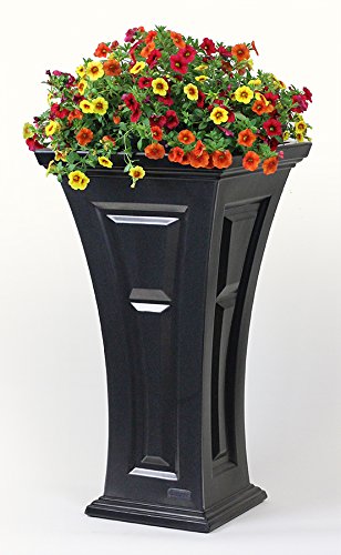 FCMP Outdoor Heritage Planter (2-Pack) Outdoor Planter, Tall, Black