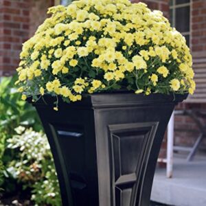 FCMP Outdoor Heritage Planter (2-Pack) Outdoor Planter, Tall, Black