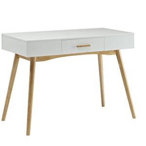 Convenience Concepts Oslo 1 Drawer Desk, White