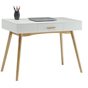 Convenience Concepts Oslo 1 Drawer Desk, White