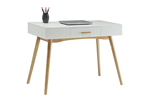 Convenience Concepts Oslo 1 Drawer Desk, White