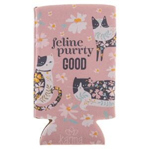 Karma Slim Can Cooler, One Size, Cat