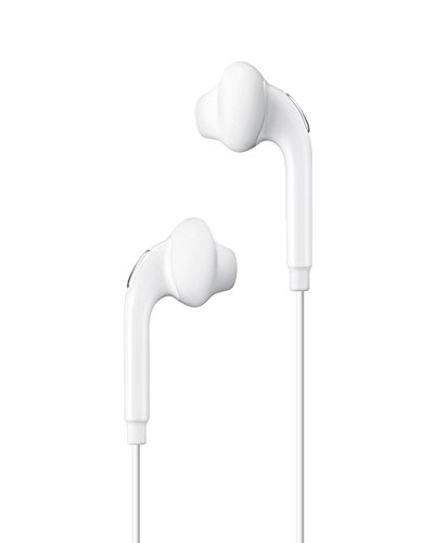 SAMSUNG (2 Pack) OEM Wired 3.5mm White Headset with Microphone, Volume Control, and Call Answer End Button [EO-EG920BW] for SAMSUNG Galaxy S6 Edge+ / S5, Galaxy Note 5/4 / Edge (Bulk Packaging)