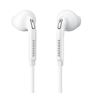 SAMSUNG (2 Pack) OEM Wired 3.5mm White Headset with Microphone, Volume Control, and Call Answer End Button [EO-EG920BW] for SAMSUNG Galaxy S6 Edge+ / S5, Galaxy Note 5/4 / Edge (Bulk Packaging)