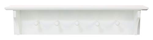 Kiera Grace 1-tier Kieragrace Traditional Floating-Shelves, 24 x 4.5 x 5.5 inches, White