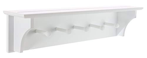 Kiera Grace 1-tier Kieragrace Traditional Floating-Shelves, 24 x 4.5 x 5.5 inches, White