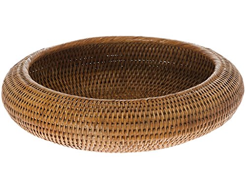 KOUBOO La Jolla Rattan Fruit Bowl, Honey Brown