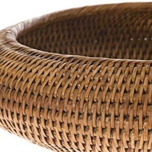 KOUBOO La Jolla Rattan Fruit Bowl, Honey Brown