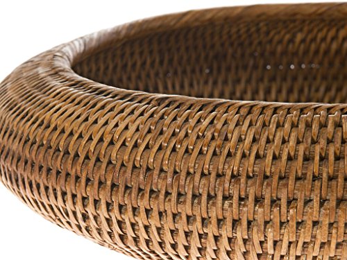 KOUBOO La Jolla Rattan Fruit Bowl, Honey Brown