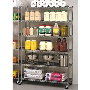 Formosa Covers | The Original Storage Shelving Unit Cover, Keep Garage, Closet, Medical Office, Kitchen, Yard Neat | Wire Steel Metal Shelf Accessories Fits Racks 60" W x 24 D x 72 H (Cover Only Grey)