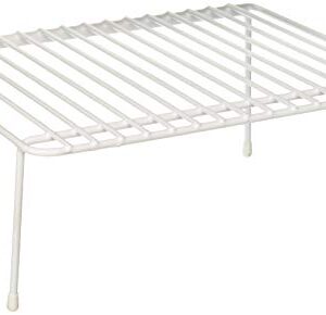 Home Basics Heavy Weight Kitchen Helper Shelf, Small, White