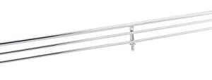 Hardware Resources SF17-PC Wire Shoe Shelf Fence, Polished Chrome