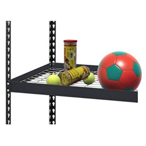 Edsal MROP3618W5B Steel Storage Rack, 5 Adjustable Shelves, 5000 lb. Capacity, 72" Height x 36" Width x 18" Depth, Black