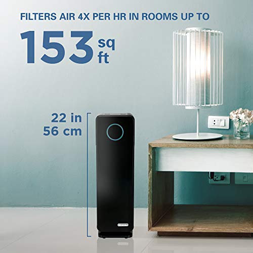 Germ Guardian Air Purifier for Homes with Pets, H13 Pet HEPA Filter, Removes Pet Dander, Dust, Allergens, Smoke, Pollen, Odors, Mold, UV-C Light Helps Kill Germs, 22 Inch, Black, AC4300BPTCA