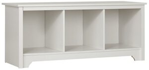 south shore vito cubby storage bench, pure white