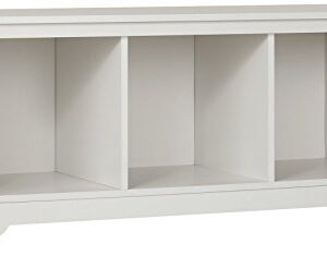 South Shore Vito Cubby Storage Bench, Pure White