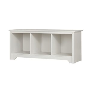 South Shore Vito Cubby Storage Bench, Pure White