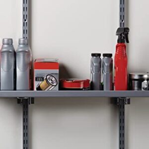 Rubbermaid FastTrack Rail Large Shelf Organization System, Holds up to 50 Pounds, Ideal for Cleaning Products, Garden Supplies, Laundry Products