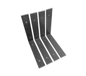 4 pack - 8"l x 6"h angle shelf bracket, iron shelf brackets, metal shelf bracket, industrial shelf bracket, modern shelf bracket, shelving